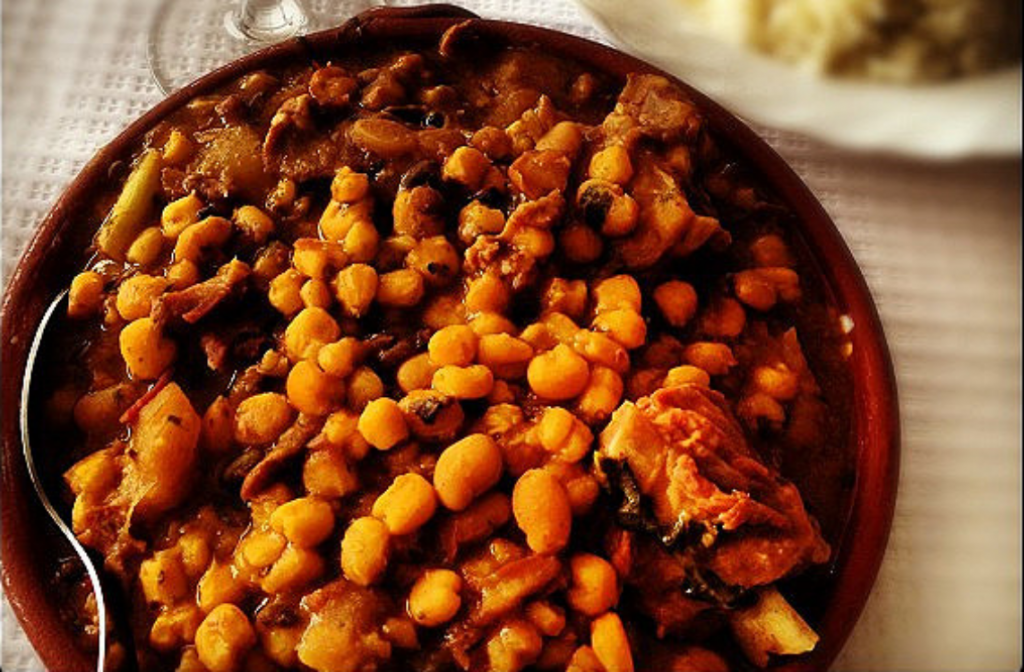 Receita típica de cachupa